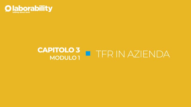 Corso tfr online 2025 | laborability